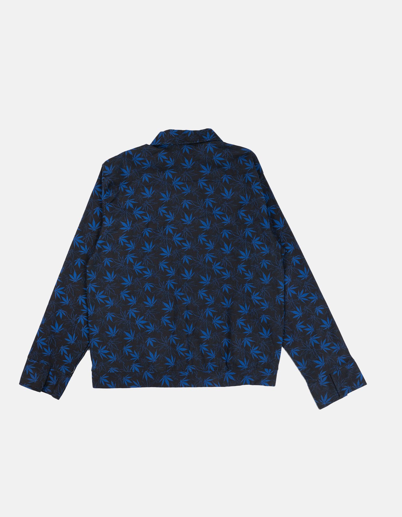 Habari Weed Print Jacket in Blue - Garmspot.com